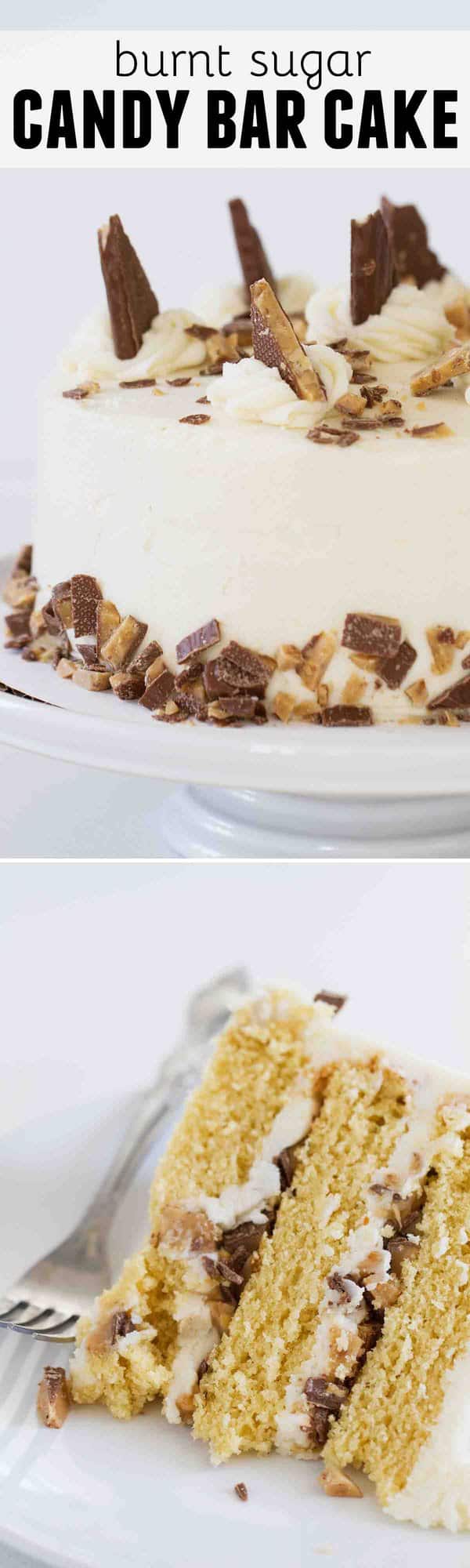 Burnt Sugar Candy Bar Cake - Taste and Tell