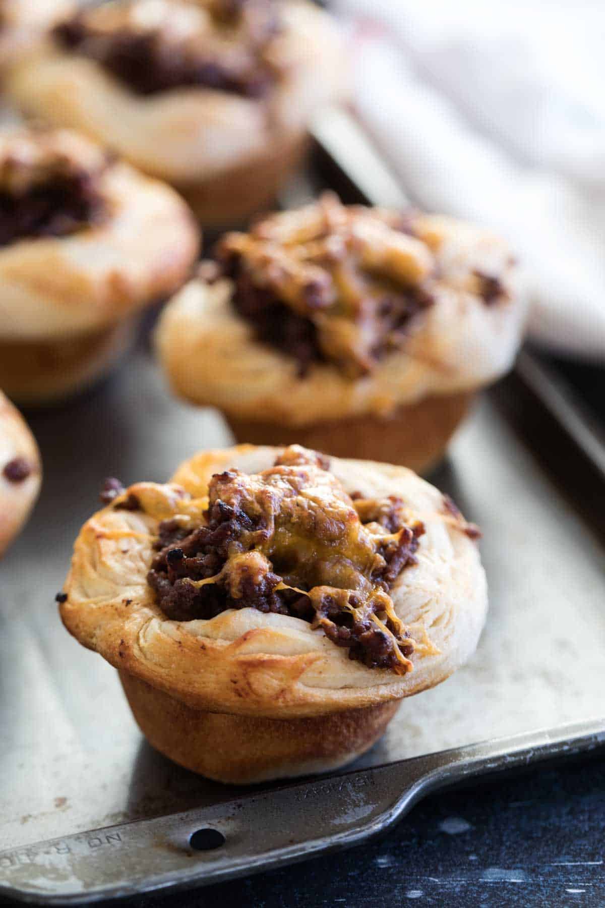 Easy BBQ Beef Biscuit Cups - Ground Beef Recipes - Taste and Tell