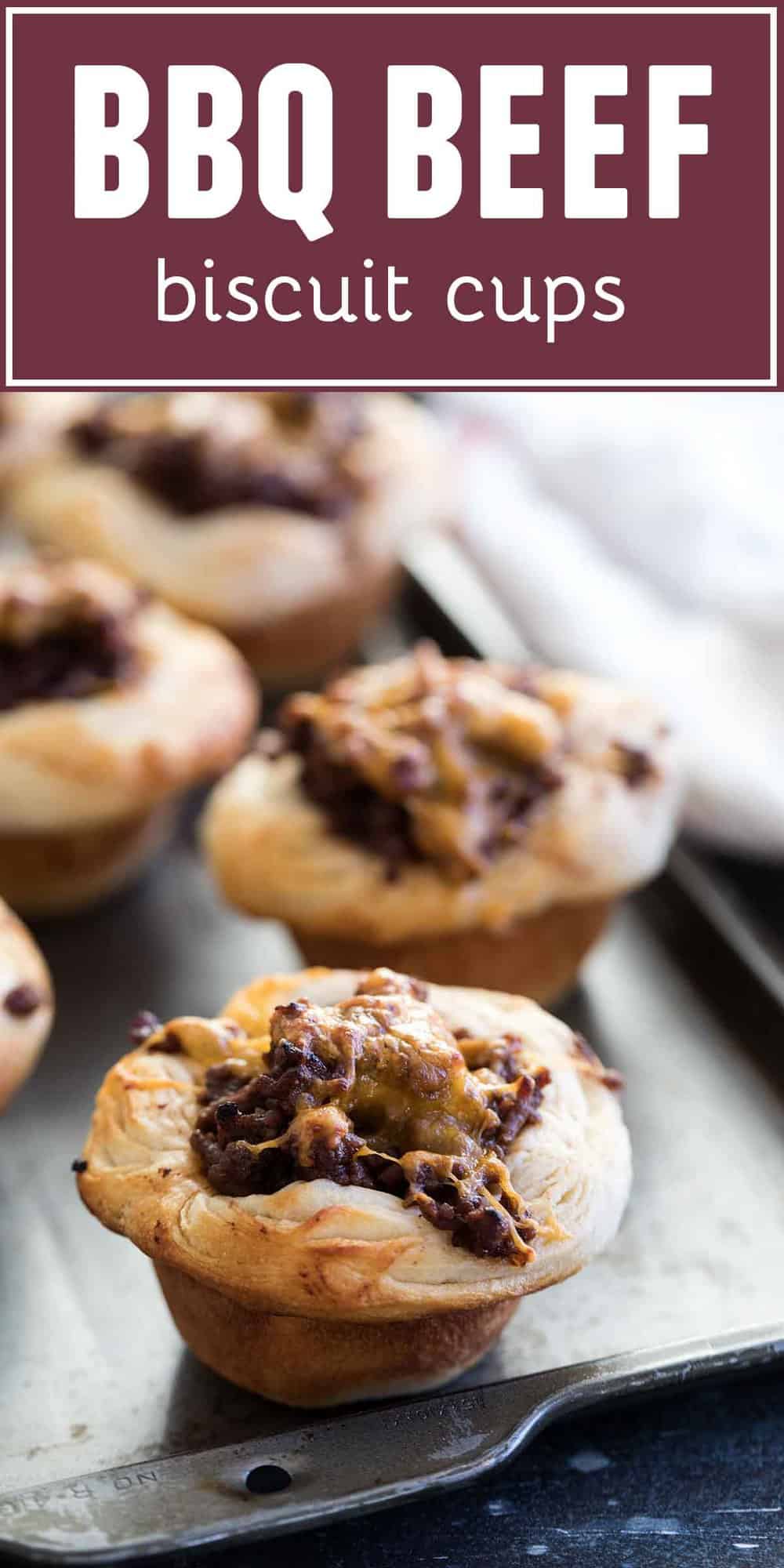 Easy BBQ Beef Biscuit Cups - Ground Beef Recipes - Taste and Tell