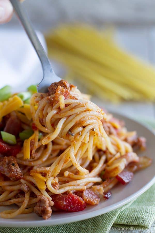 Cowboy Spaghetti - Taste and Tell