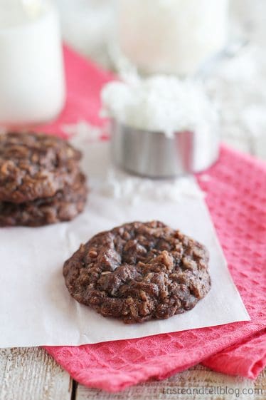 Brownie Coconut Macaroons - Taste and Tell