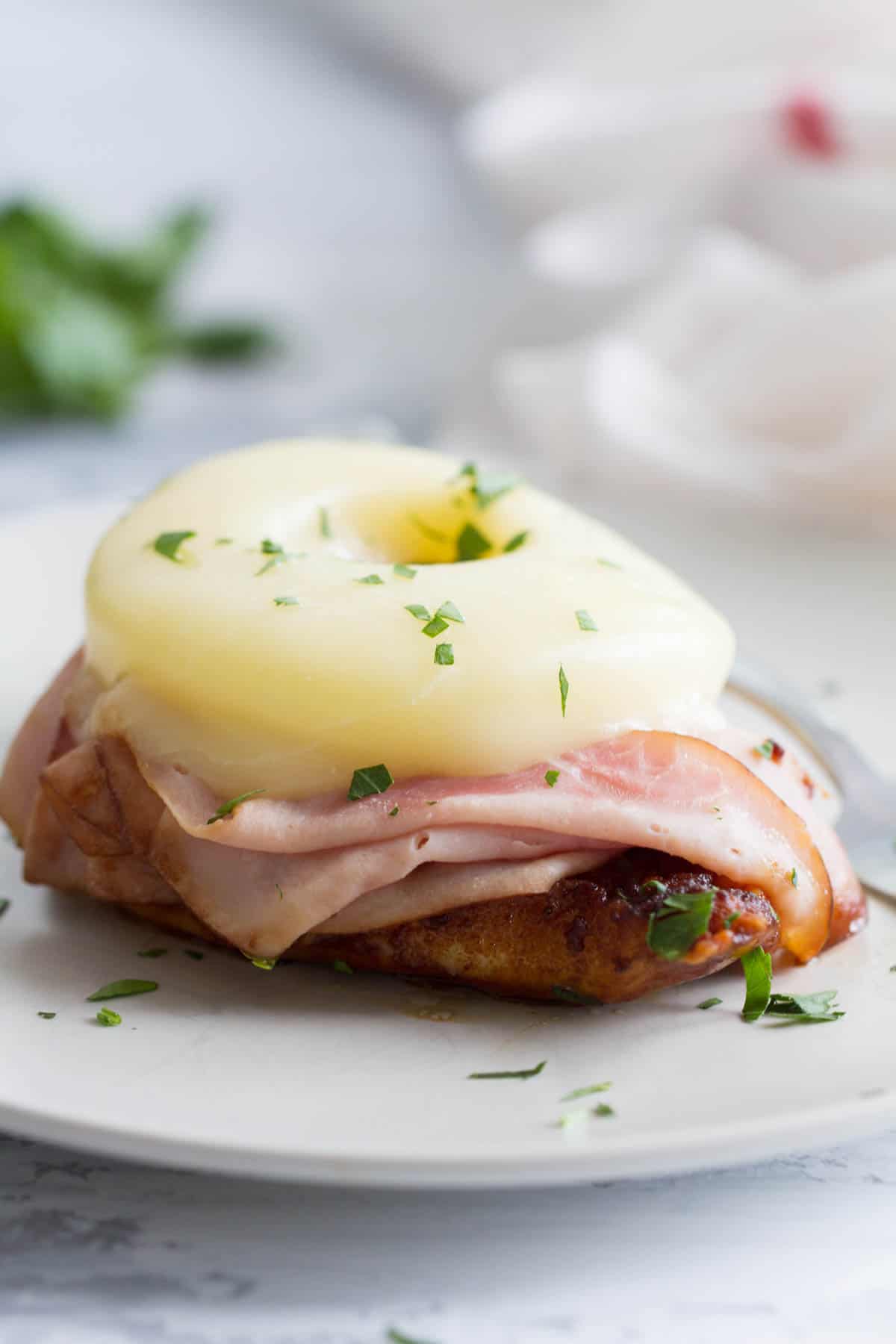 Hawaiian Chicken with Ham and Pineapple