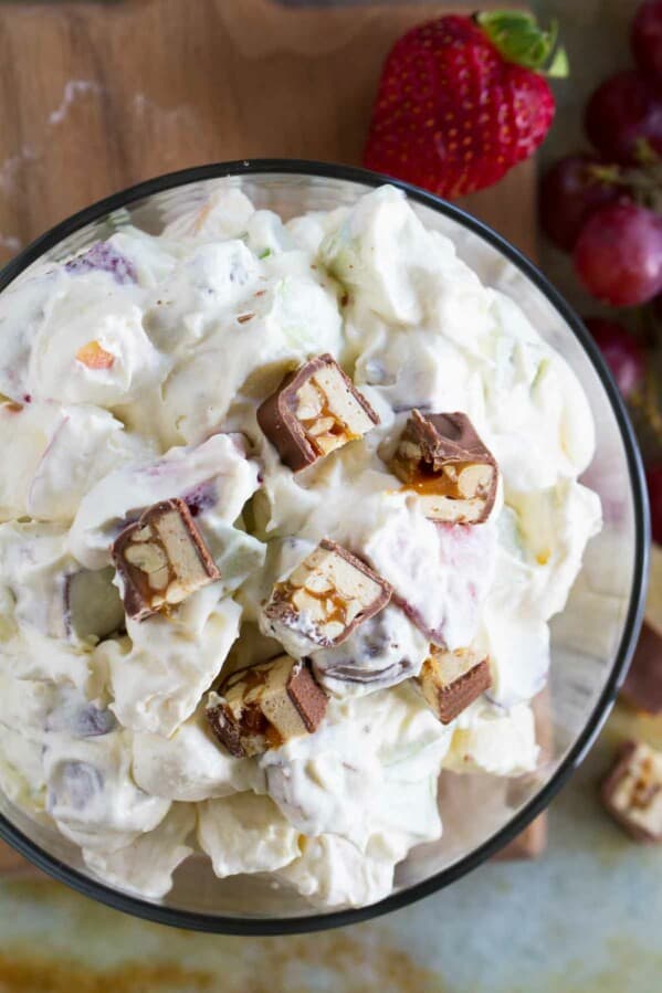 Snickers Salad Recipe - Snickers Apple Salad - Taste and Tell