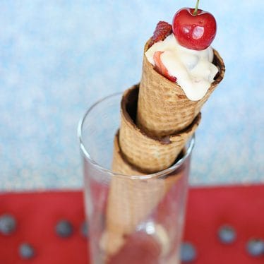 Berries and Cream Cones - Taste and Tell