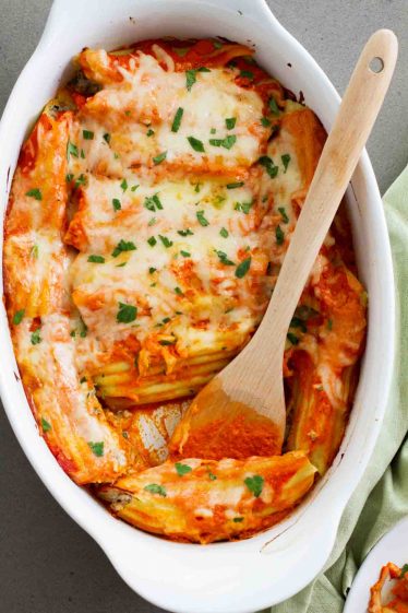 Ground Beef Stuffed Manicotti - Taste and Tell