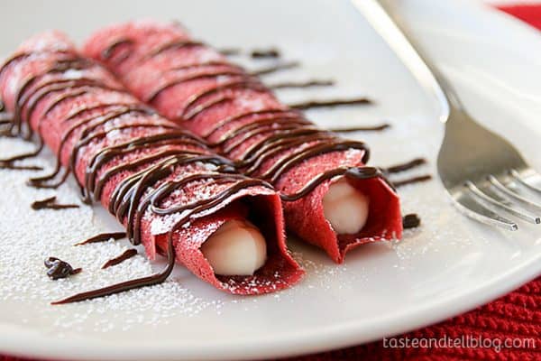 Red Velvet Crepes - Taste and Tell