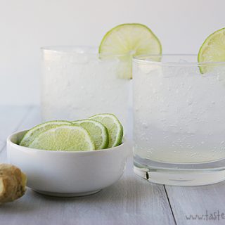 Ginger Lime Spritzer - Taste and Tell