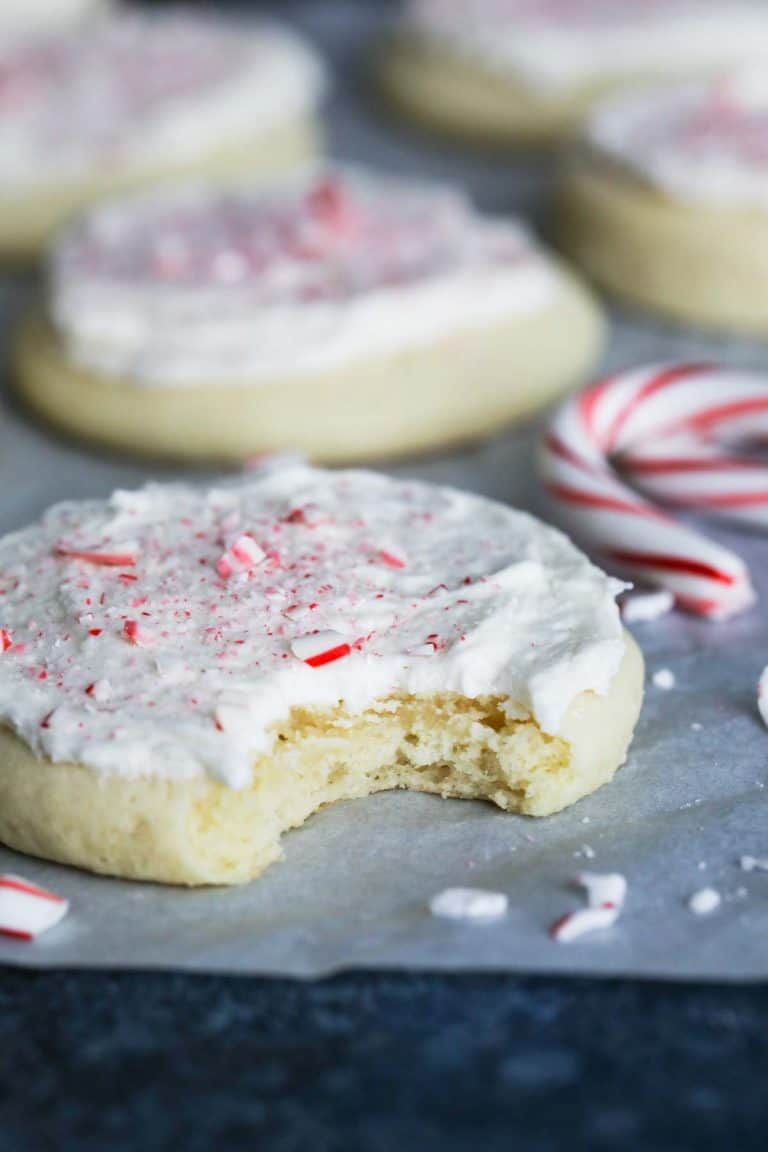 Peppermint Holiday Soft Sugar Cookie Recipe - Taste and Tell