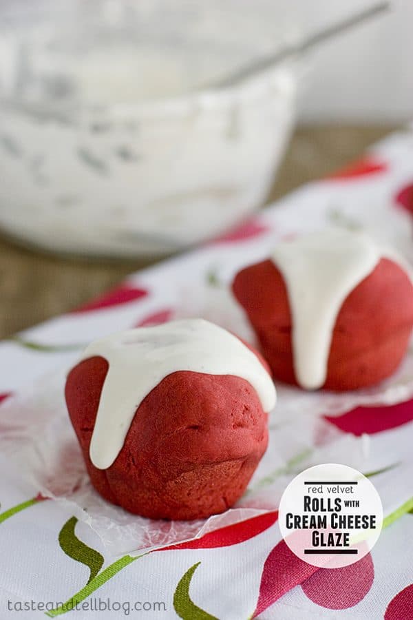 Red Velvet Pancakes with Cream Cheese Icing - Taste and Tell
