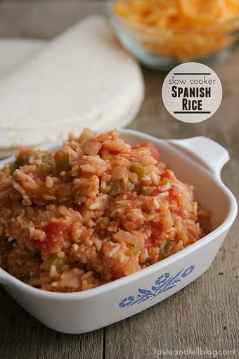 Slow Cooker Spanish Rice - Taste and Tell