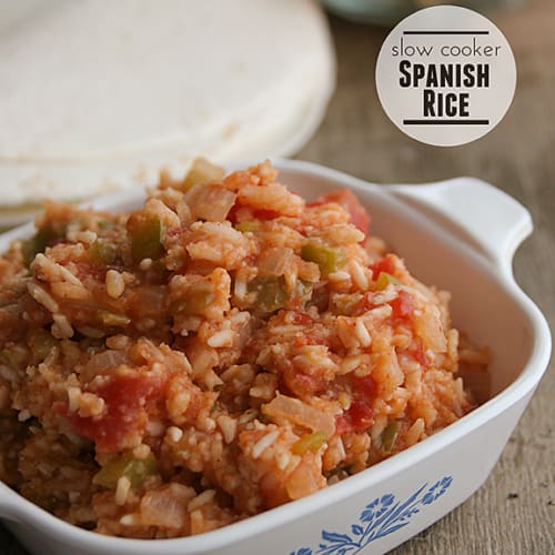Slow Cooker Spanish Rice - Taste and Tell