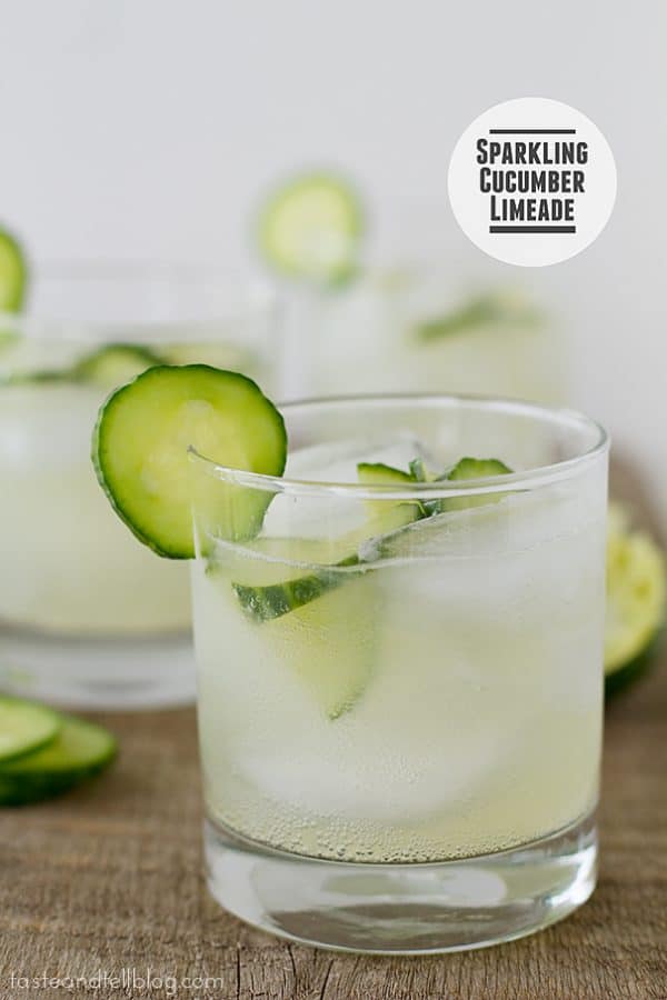 Sparkling Cucumber Limeade - Taste and Tell