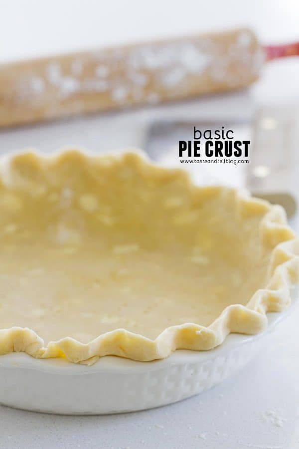 Basic Homemade Pie Crust Recipe - Taste and Tell