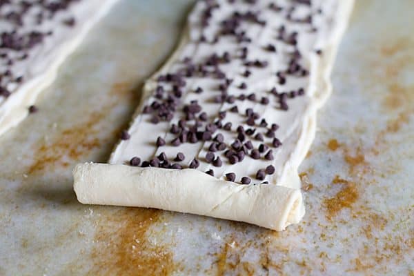 Chocolate Chip Crescent Cookies - Taste and Tell