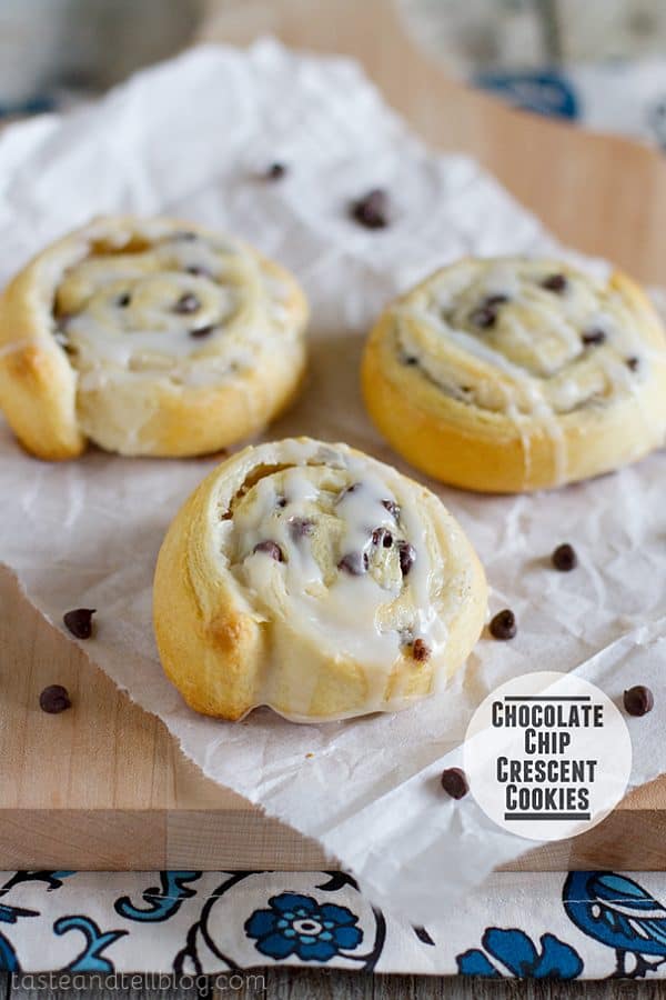 Chocolate Chip Crescent Cookies - Taste and Tell