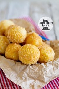 Fried Loaded Mashed Potato Balls - Taste and Tell