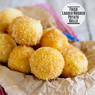 Fried Loaded Mashed Potato Balls - Taste and Tell
