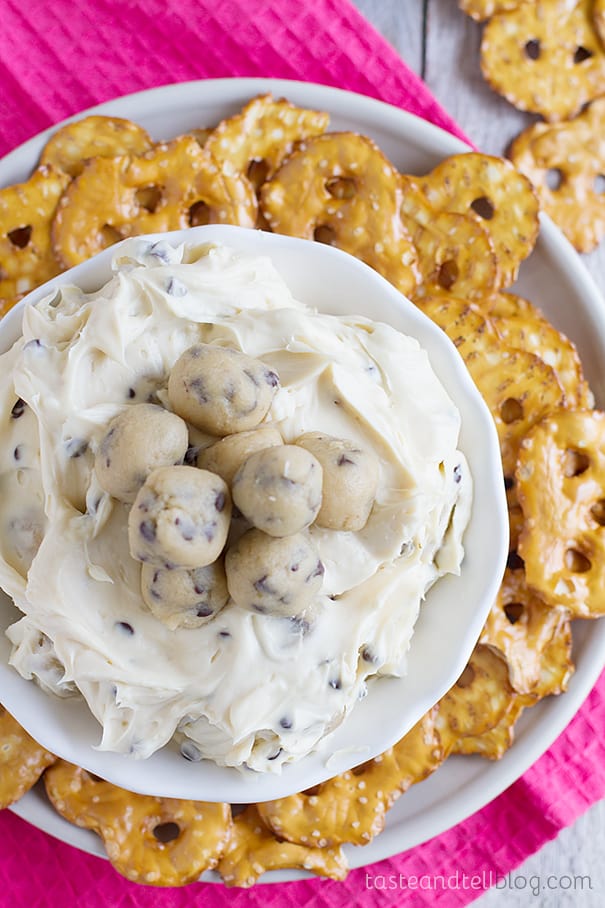 Chocolate Chip Cookie Dough Dip - Taste and Tell