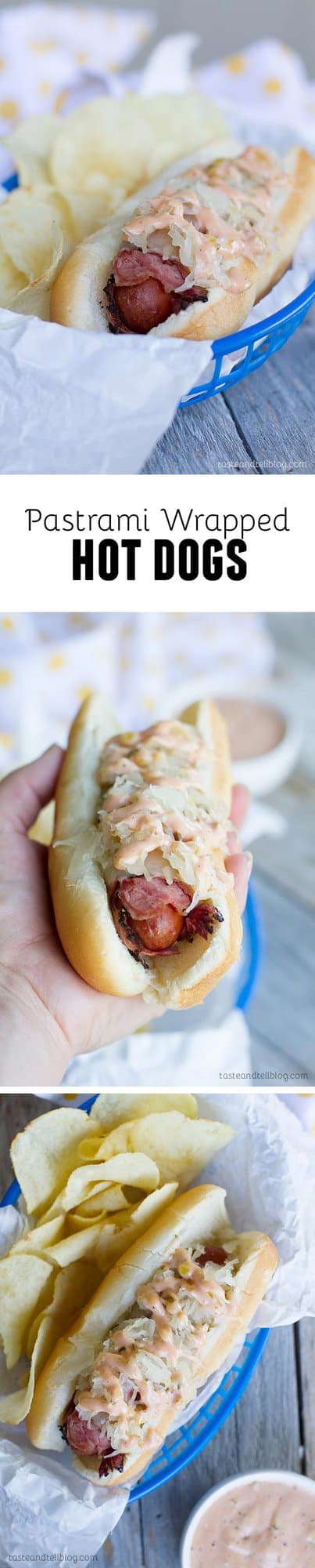 Pastrami Wrapped Hot Dog Recipe - Taste and Tell