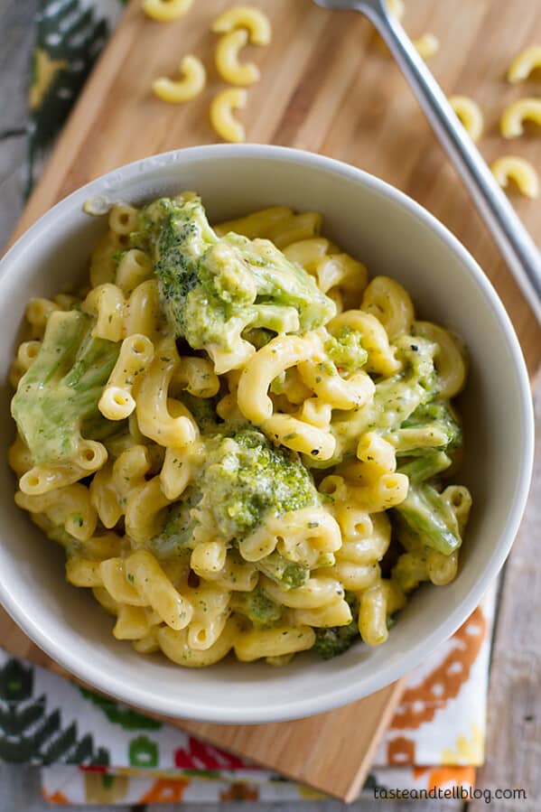 Tuscan Broccoli Stovetop Mac and Cheese - Taste and Tell