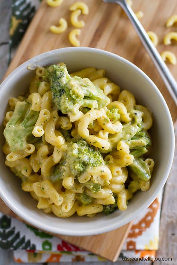 Tuscan Broccoli Stovetop Mac and Cheese - Taste and Tell