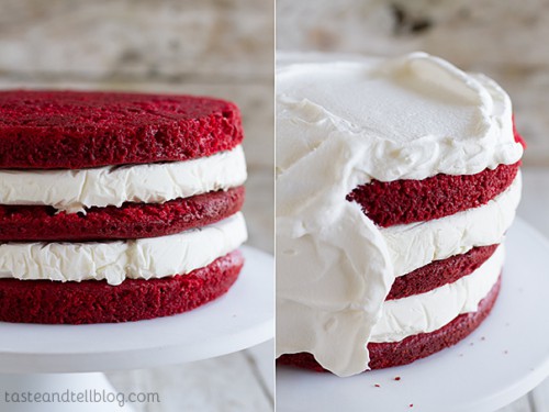 Red Velvet Ice Cream Cake Recipe - Taste and Tell