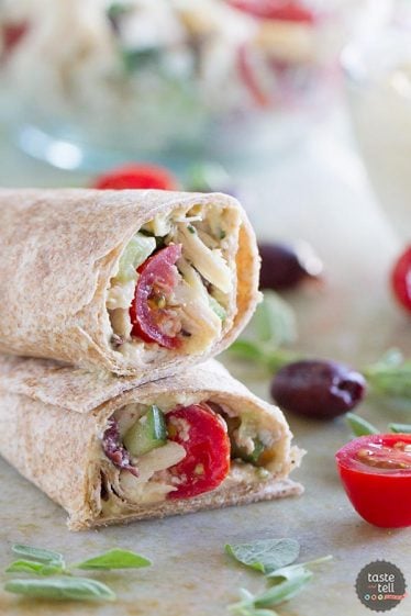 California Club Chicken Wrap - Taste and Tell
