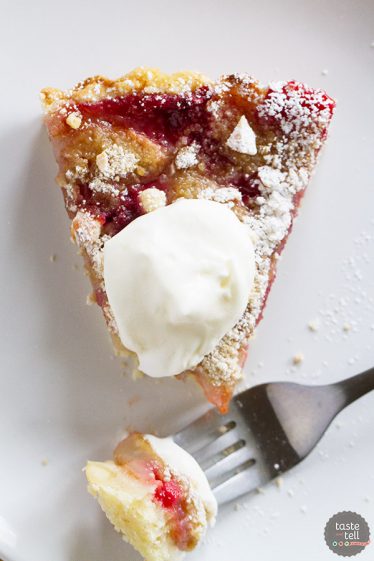 Pear and Raspberry Tart - Taste and Tell