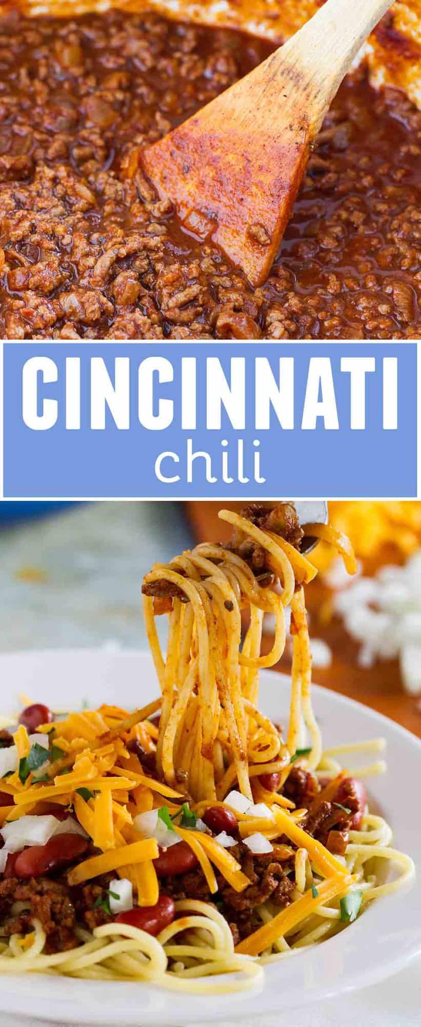 Traditional Cincinnati Chili Recipe with Spaghetti - Taste and Tell