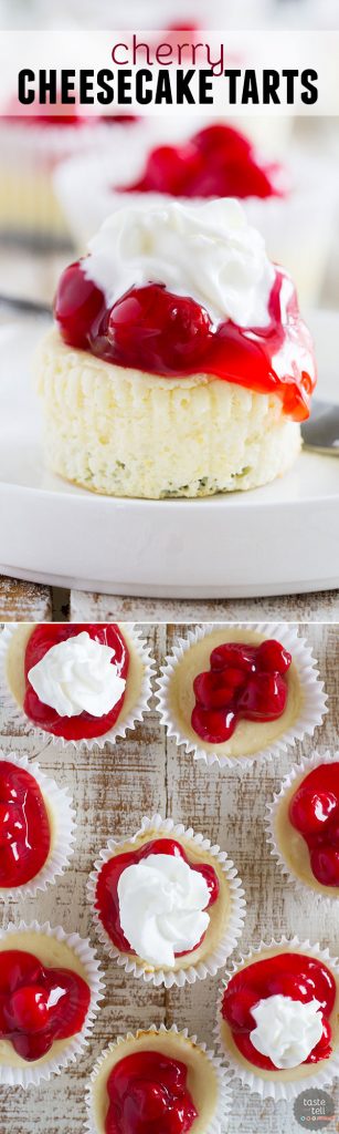 Cherry Cheesecake Tarts - Taste and Tell