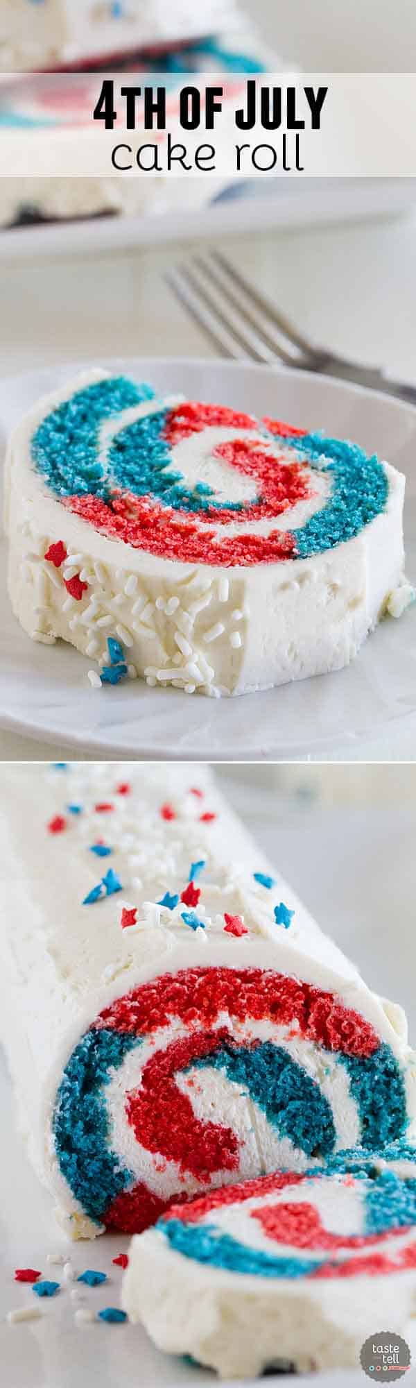 4th of July Cake Roll - Taste and Tell