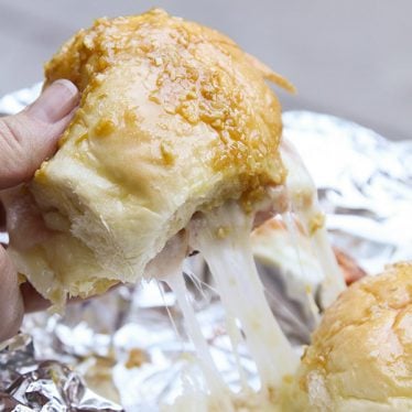 Hot Ham and Cheese Campfire Sandwiches - Taste and Tell