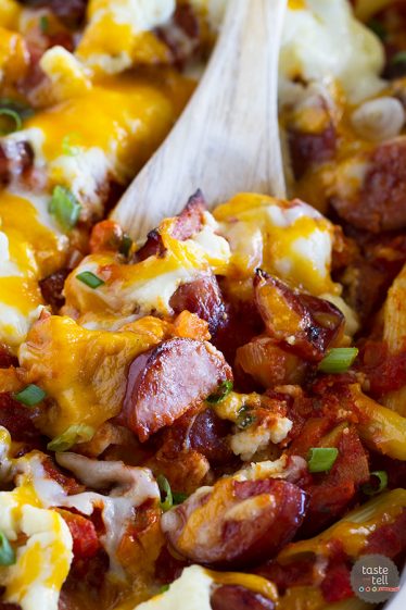 Cheesy Kielbasa Pasta Casserole (Freezer Friendly!) - Taste and Tell