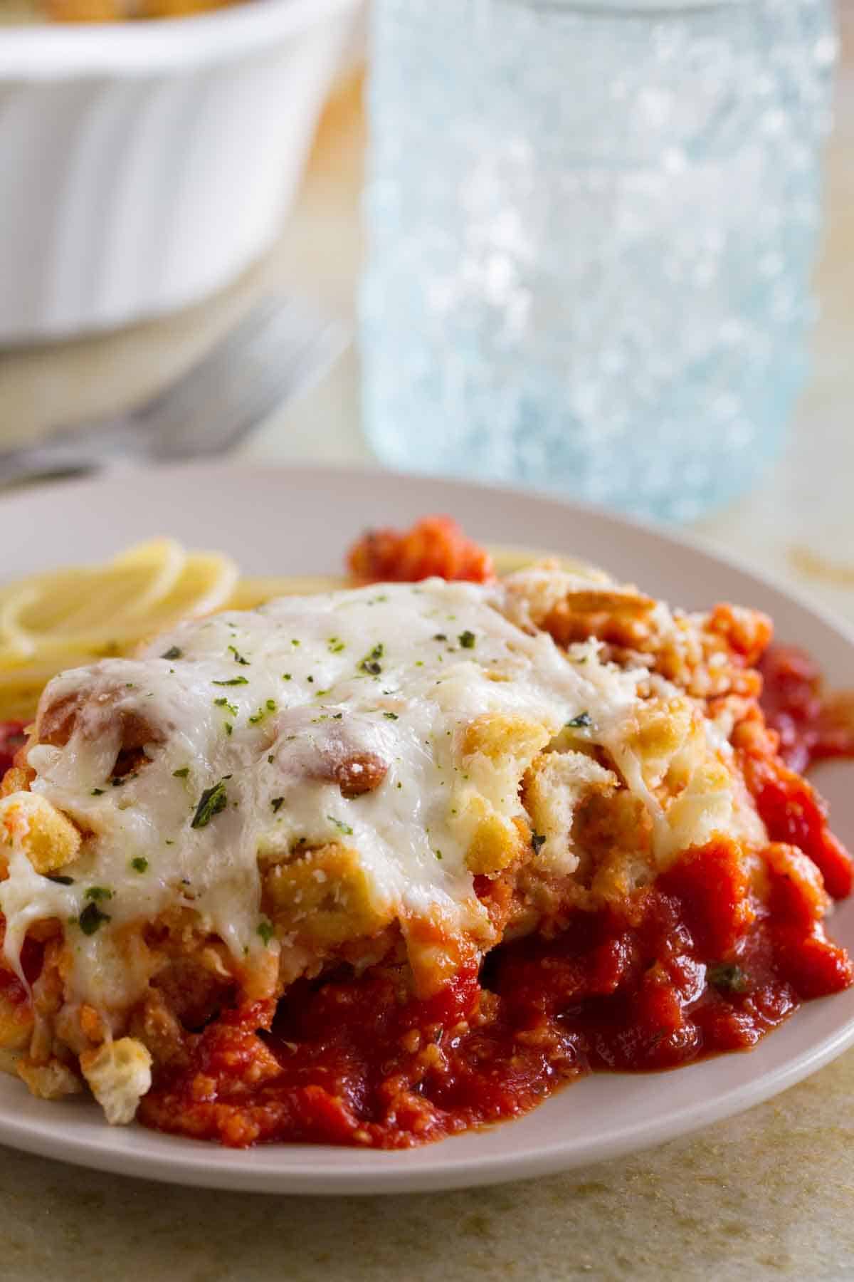 Cheater Chicken Parmesan Bake - Taste and Tell