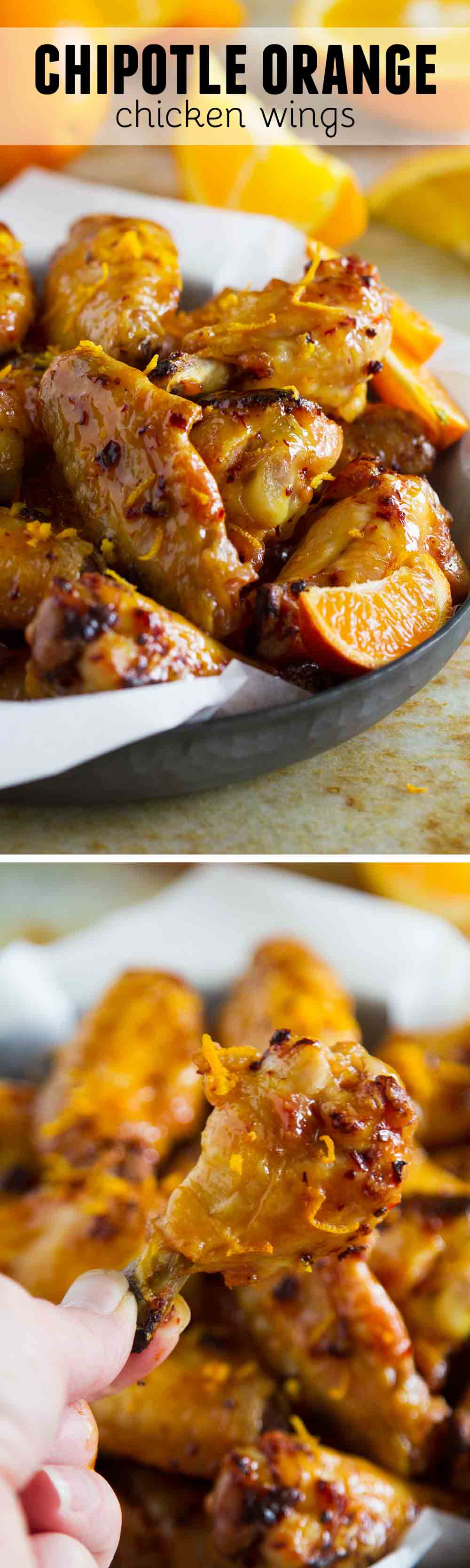 Chipotle Orange Chicken Wings - Taste and Tell