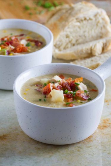 New England Chicken Corn Chowder - Taste and Tell