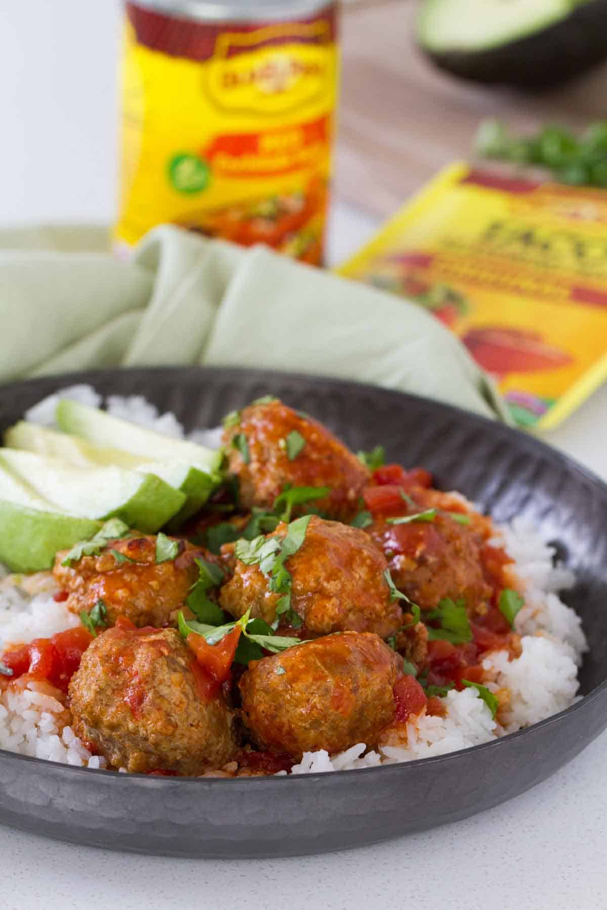 Tex-Mex Slow Cooker Meatballs - Taste and Tell