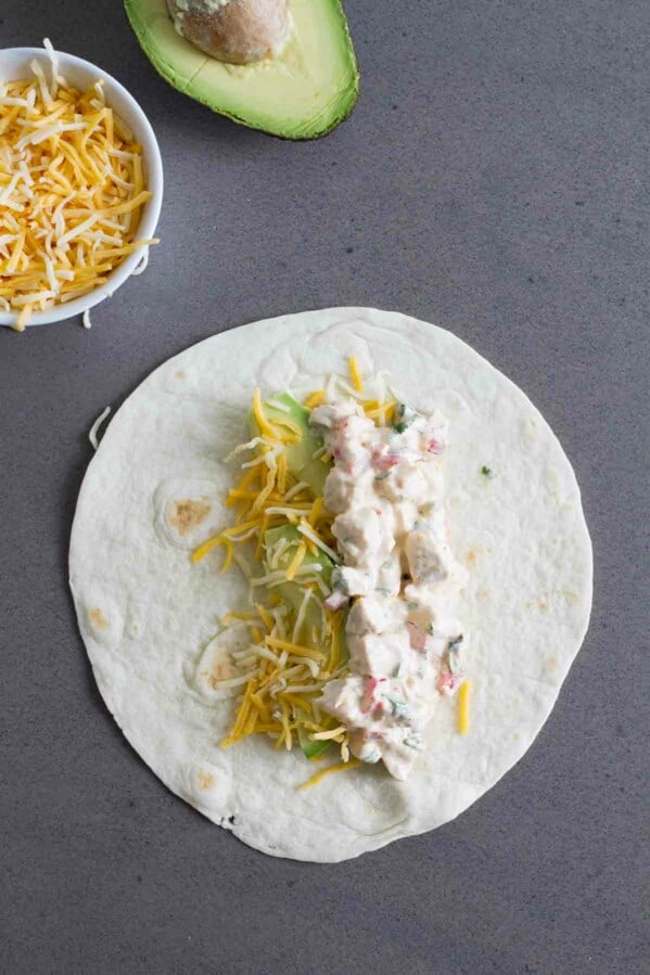 Tex-Mex Chicken Salad Wraps - Taste and Tell