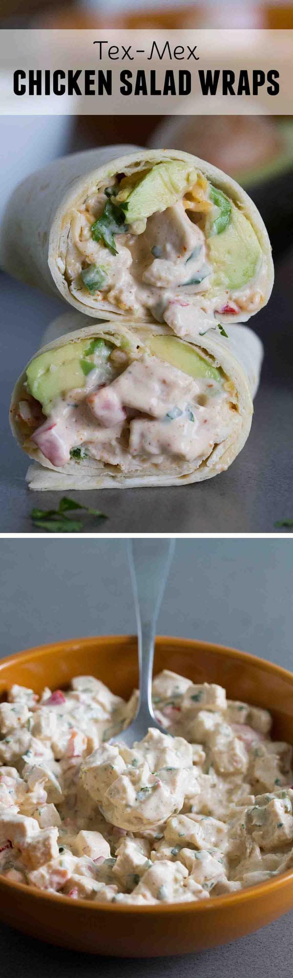 Tex-Mex Chicken Salad Wraps - Taste and Tell