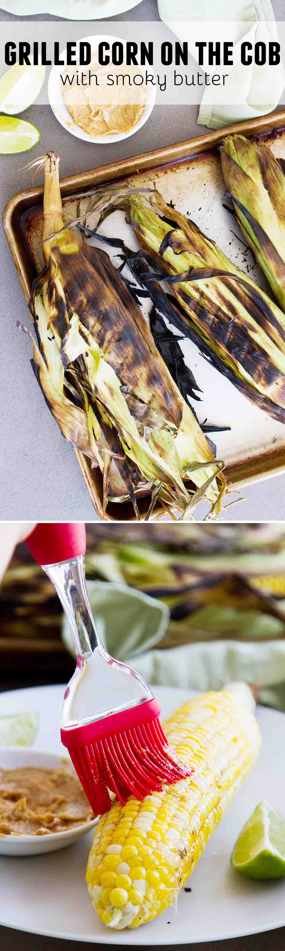 Grilled Corn on the Cob with Smoky Butter - Taste and Tell