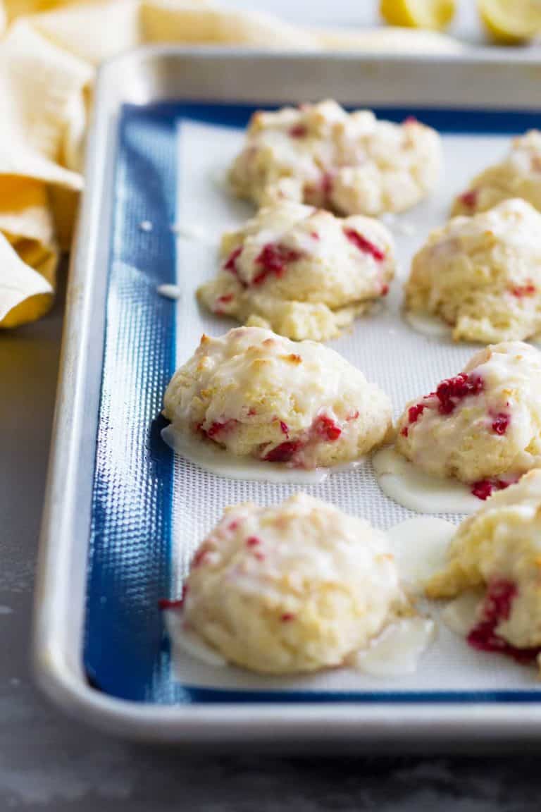Raspberry Lemon Breakfast Biscuits - Taste and Tell