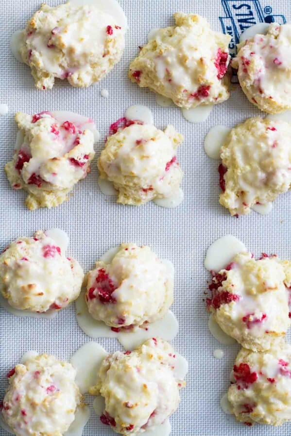 Raspberry Lemon Breakfast Biscuits - Taste and Tell