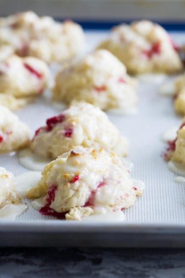 Raspberry Lemon Breakfast Biscuits - Taste and Tell