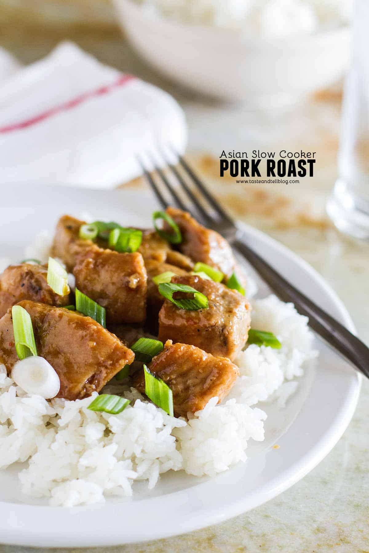 Asian Slow Cooker Pork Roast - Taste and Tell