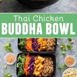 Thai Chicken Buddha Bowl Recipe - Taste and Tell