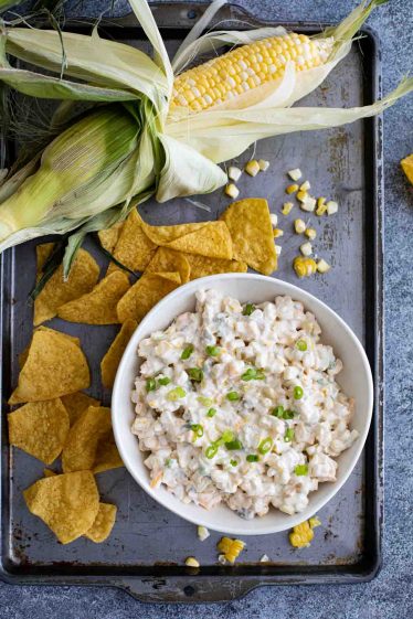 Corn Dip Recipe with Green Chiles - Taste and Tell