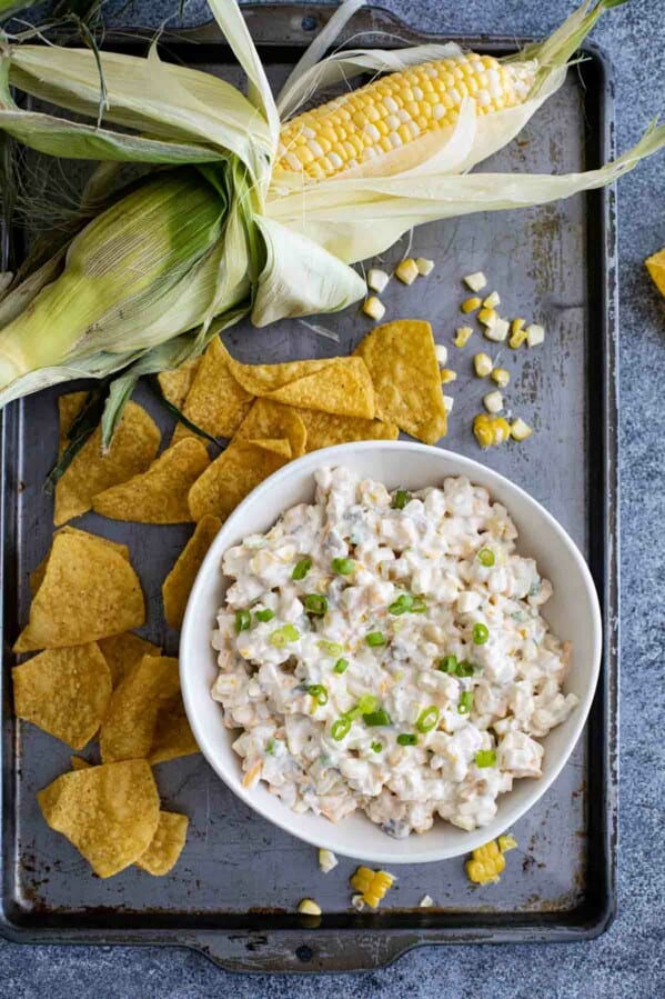 Corn Dip Recipe with Green Chiles - Taste and Tell
