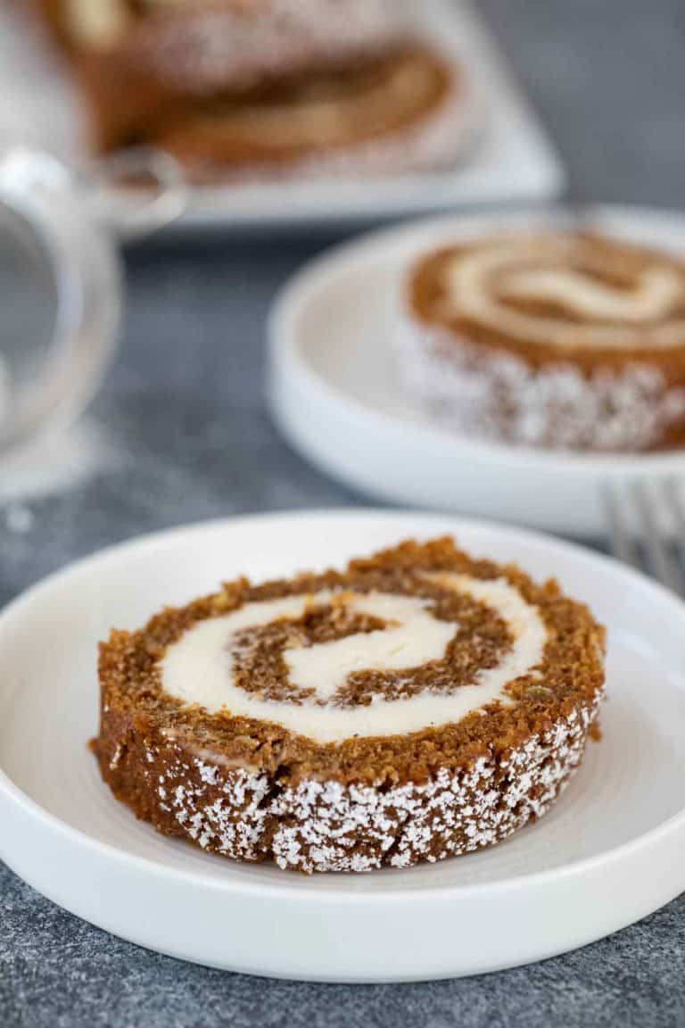 Pumpkin Roll with Cream Cheese Filling - Taste and Tell