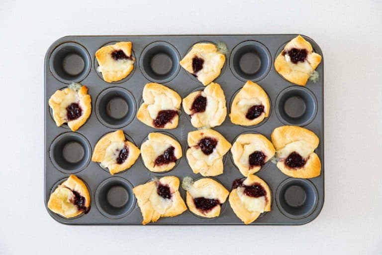Easy Crescent Raspberry Brie Bites - Taste and Tell