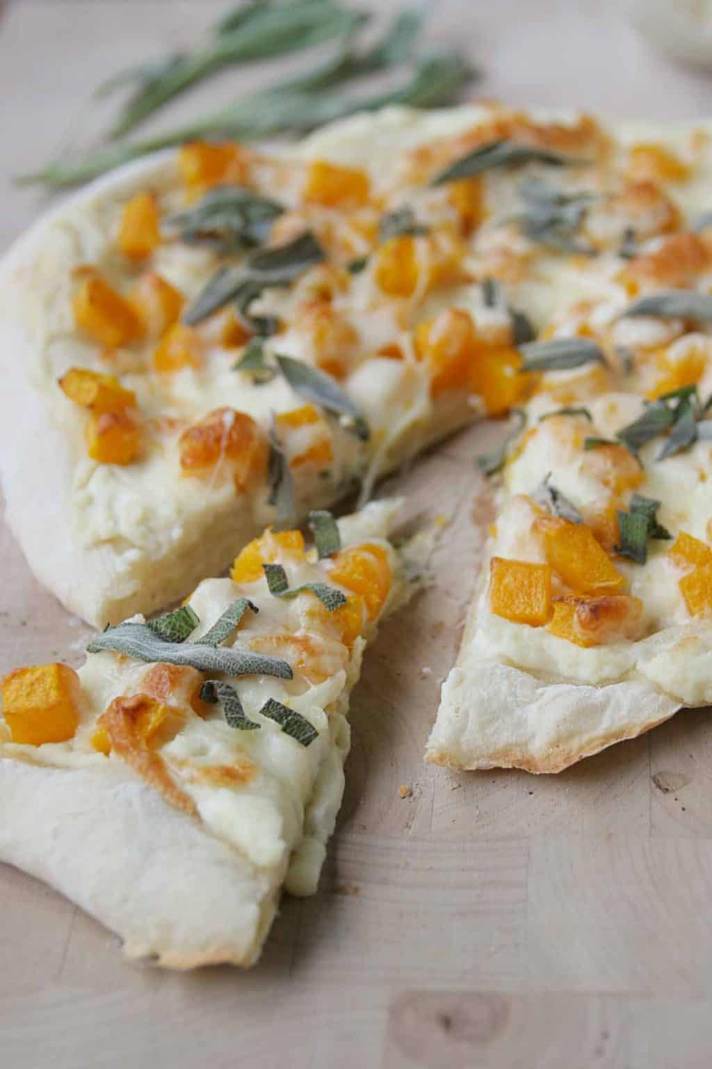 Butternut Squash and Sage Pizza with Ricotta - Taste and Tell